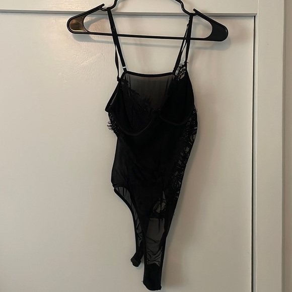 Tops | See Through Pattern Body Suit | Poshmark